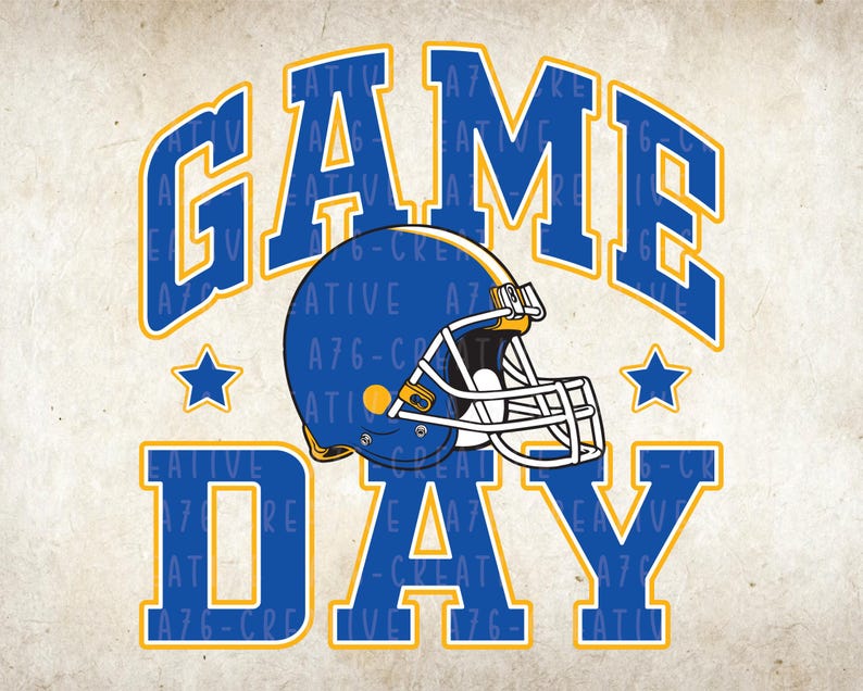 Retro Game Day Football Helmet Design (SVG & PNG) - Etsy
