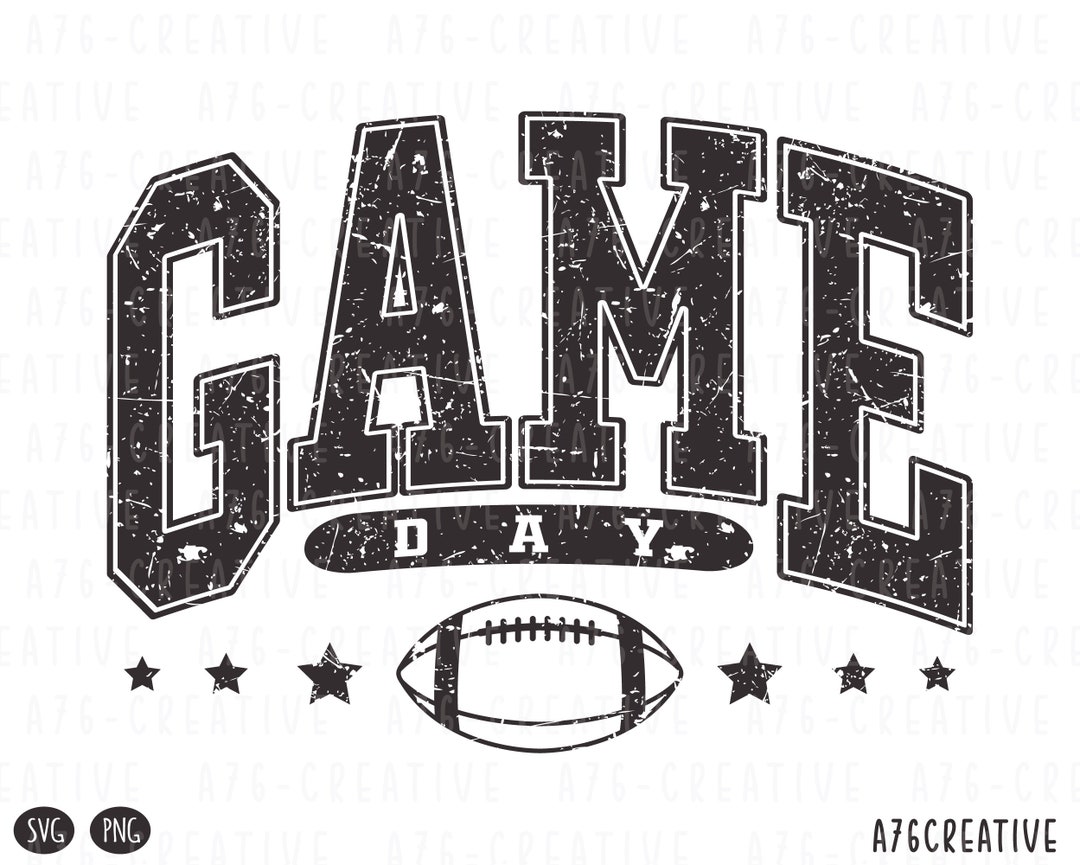 Retro Varsity Game Day Png, Game Day Svg, Sport Png, Football Png ...