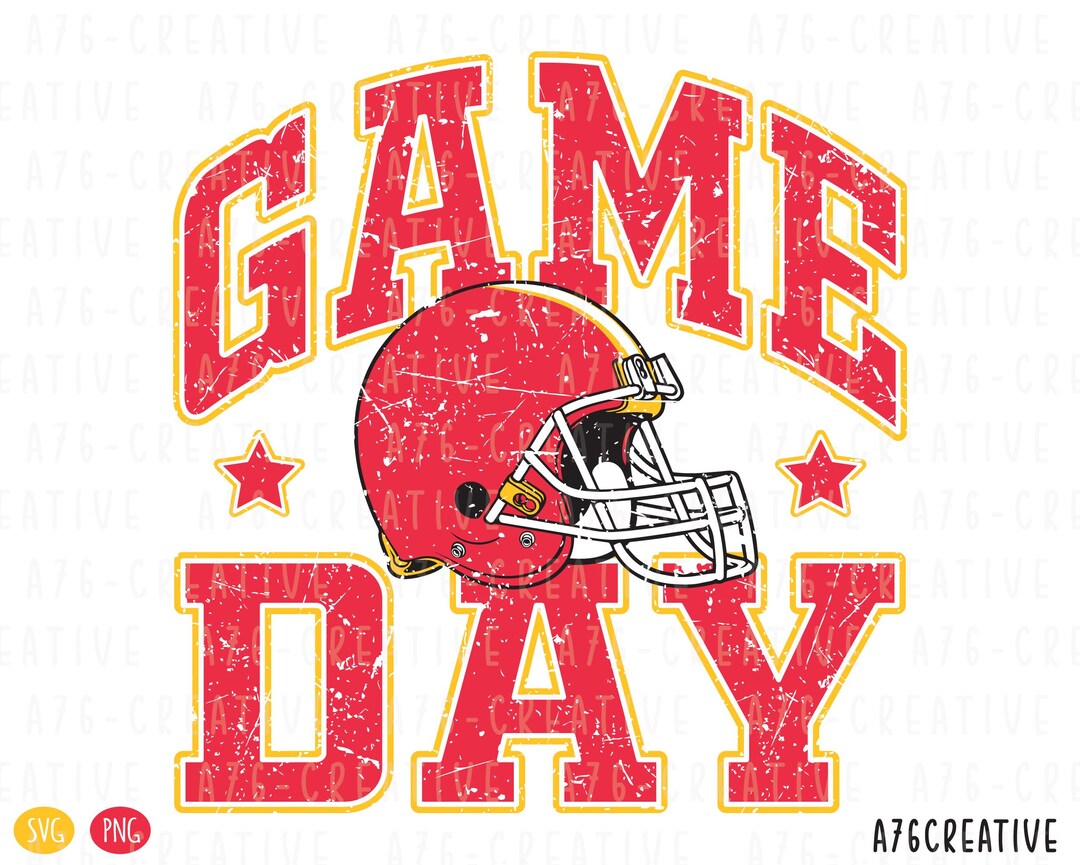 Retro Football Game Day Png Svg, Game Day Football Shirt, Football ...