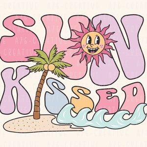 Retro Sunkissed Summer Vibes PNG SVG (digital Download) - Etsy