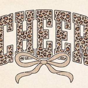 Leopard Cheer Coquette Design: Retro Sublimation (SVG & PNG) - Etsy