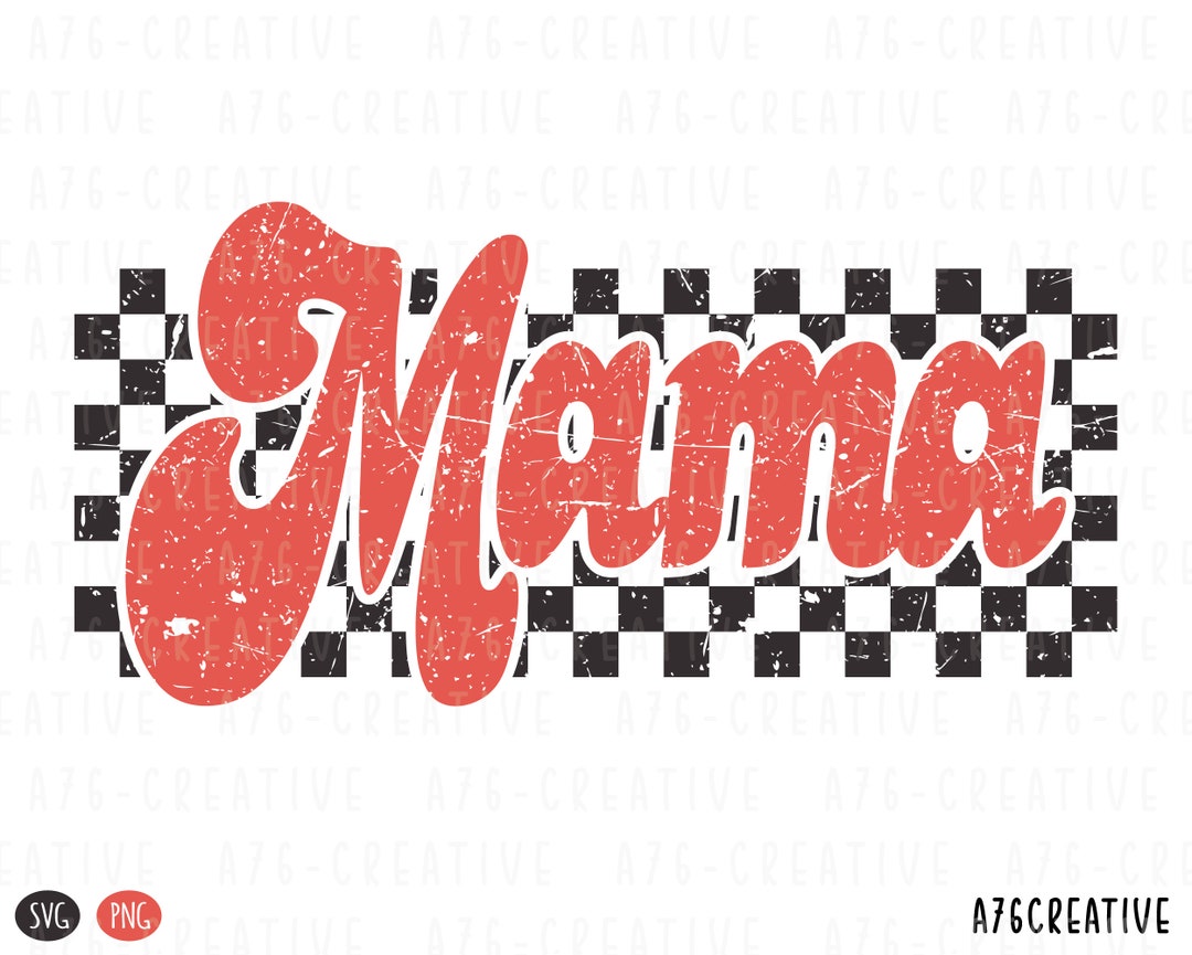 Retro Checkered Mama Png Instant Download, Checkered Mama Shirt, Mama ...