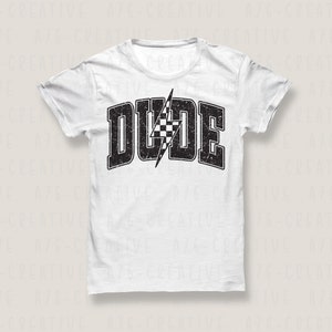 Dude Lightning Checkered Png, Dude Svg, Dude Checkered Lightning Bold ...