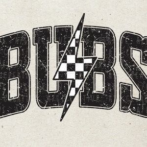 Bubs PNG, Bubs SVG, Bubs Checkered Lightning Bold Png, Bubs Shirt, Bubs ...