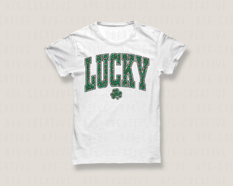 Retro Varsity Lucky Leopard Print Png Instant Download, Lucky Leopard ...