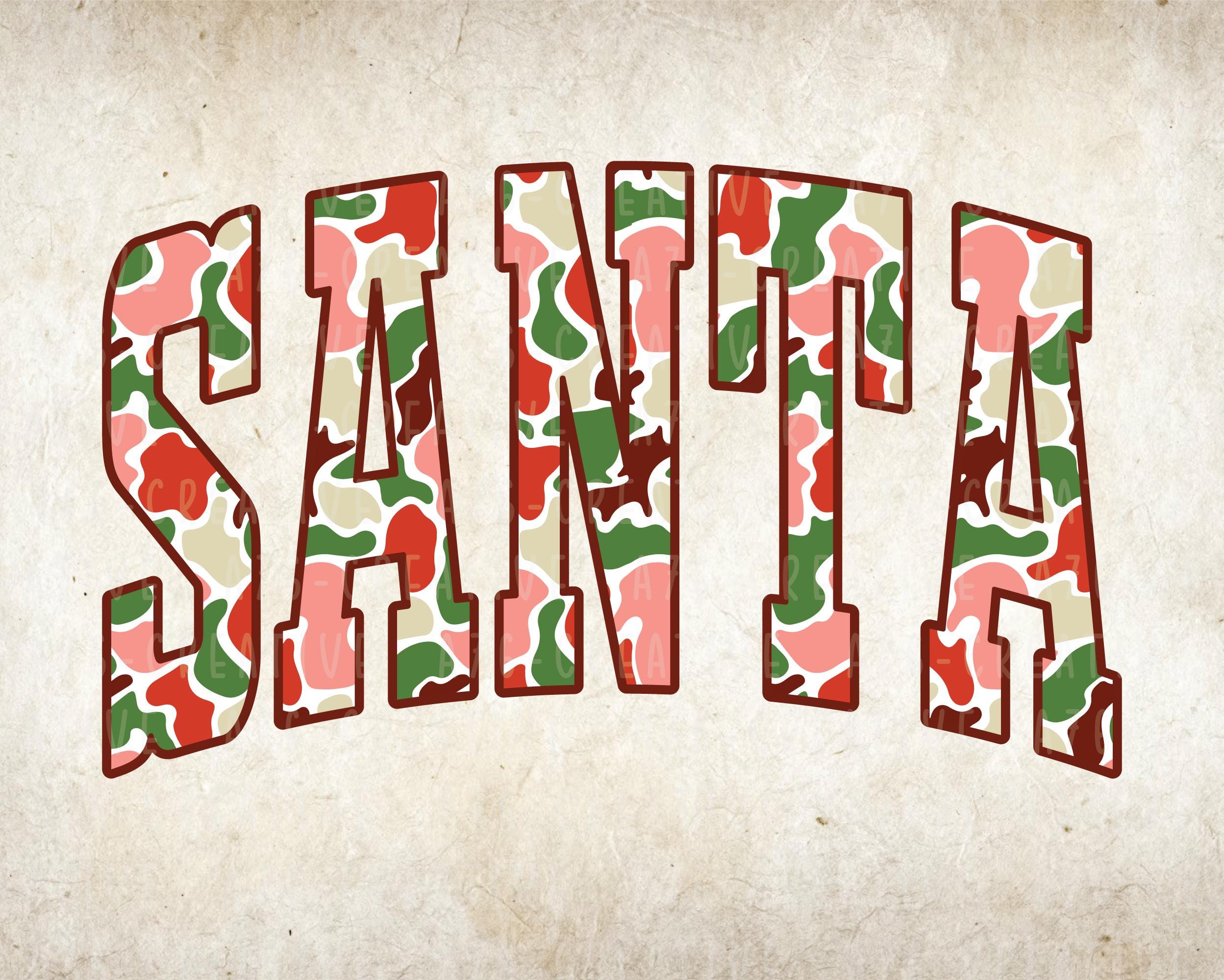Camo Santa Png , Santa Camouflage , Santa Camo Svg , Christmas Santa ...