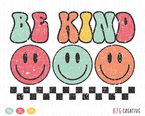 Retro Be Kind Png Kids Be Kind Svg Boho Png Groovy Be Kind - Etsy