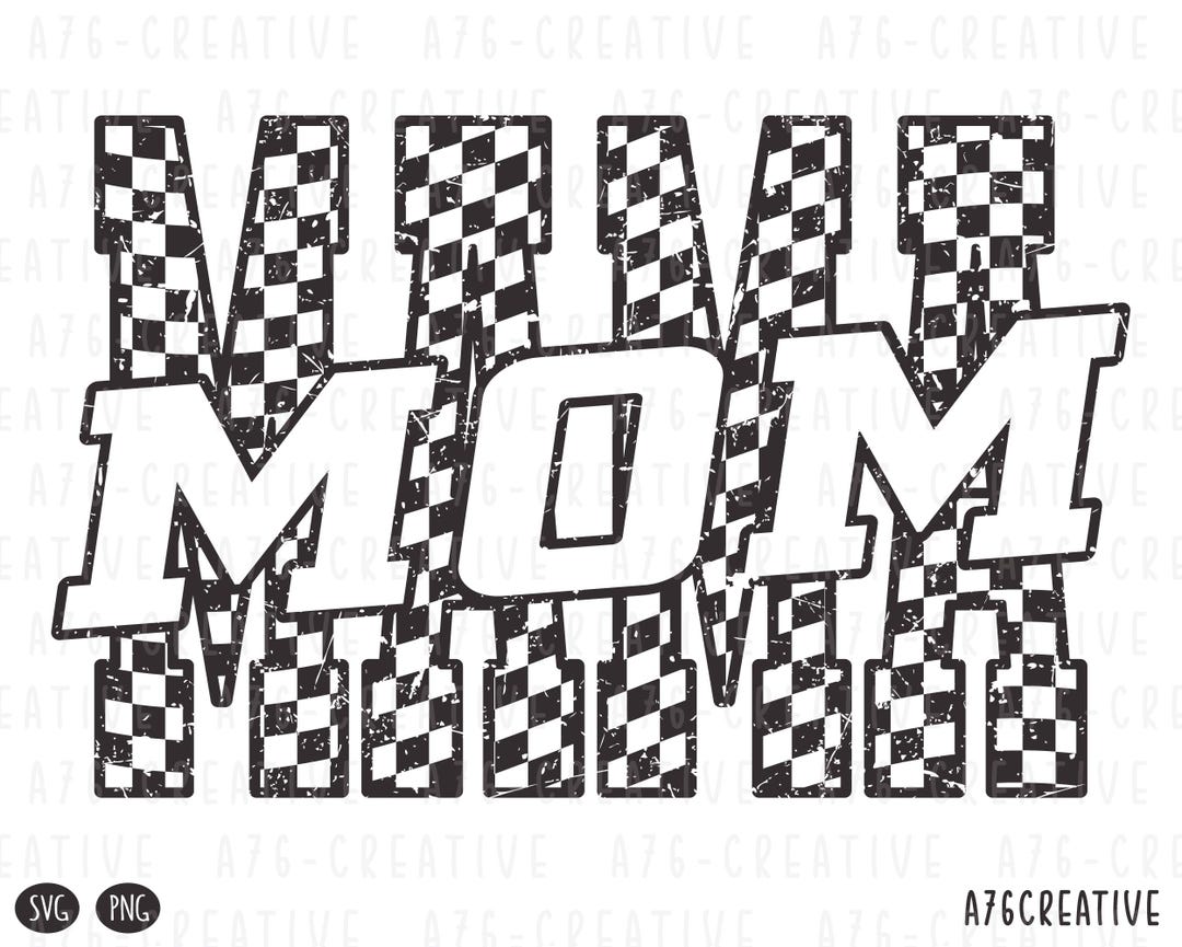 Retro Checkered Mama Design: Mom Shirt Sublimation (SVG & PNG) - Etsy
