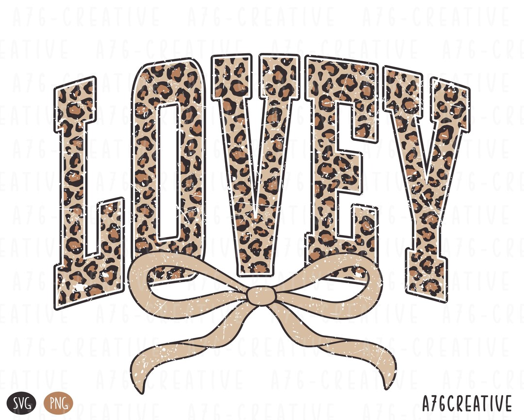 Lovey Coquette Leopard Print Sublimation Design, Valentine Western ...