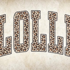 Retro Lolli Leopard Print: Distressed SVG & PNG (digital Download) - Etsy