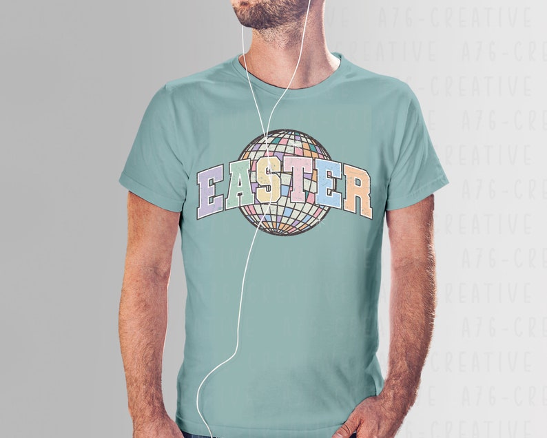Retro Easter Disco Ball Png Sublimation, Easter Png Svg, Easter Disco ...