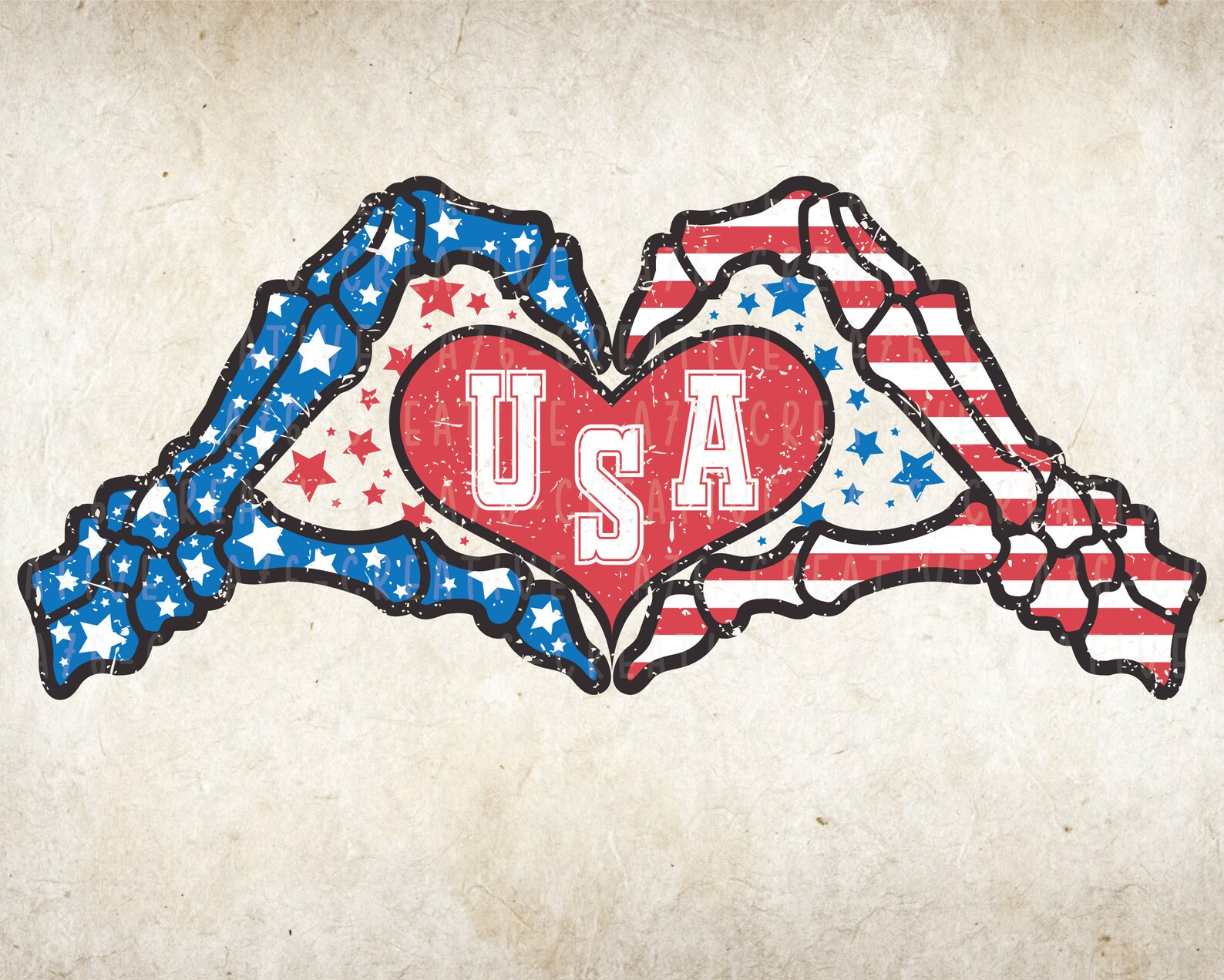 Groovy Patriotic Love Hand Sign Png, America Png, Retro America Love ...