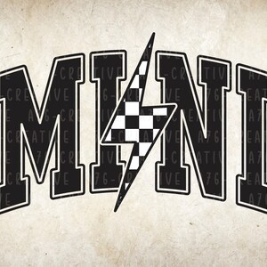 Mini Png, Mini Checkered Lightning Bold Png, Mini Svg, Mini Shirt, Mini ...