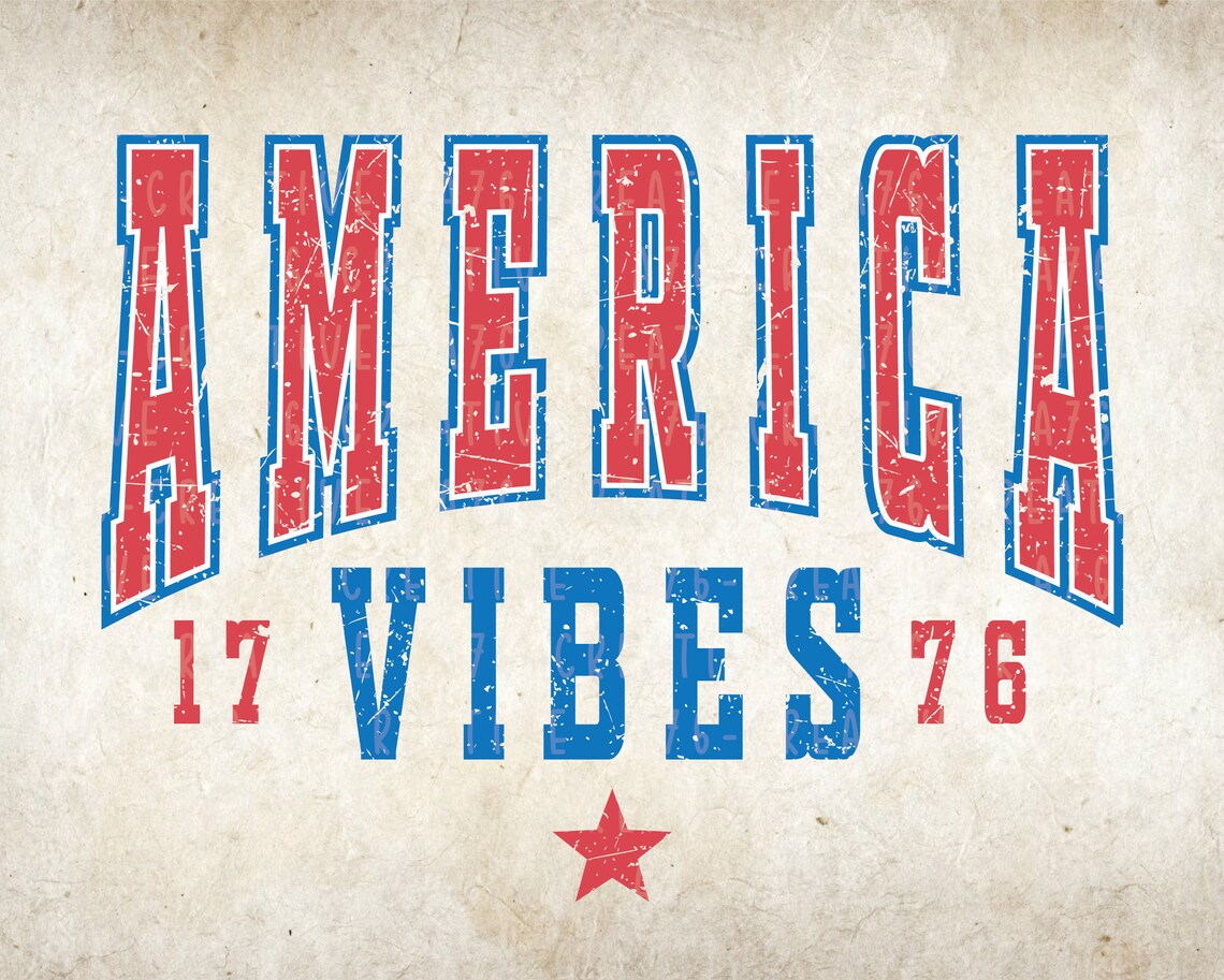 Retro America Vibes 1776 Png Svg, 4th of July Png, America Vibes, USA ...