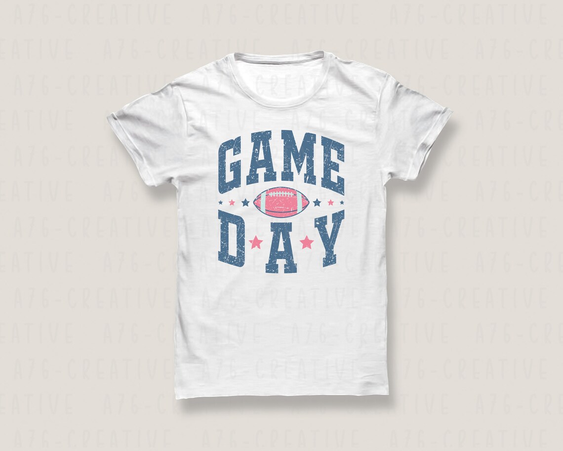 Retro Football Game Day Design: Varsity Font (SVG & PNG) - Etsy