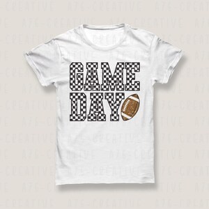 Retro Checkered Game Day Png Svg, Checkered Game Day Shirt, Football ...