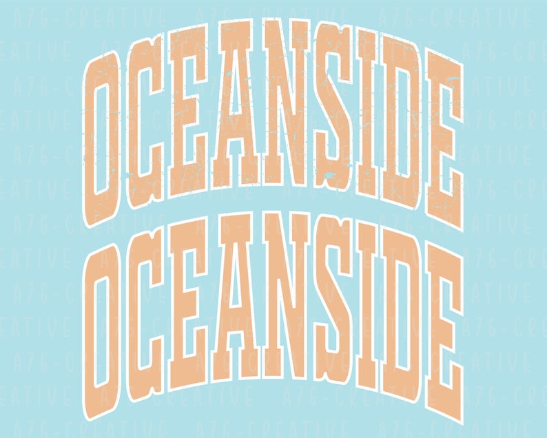 Oceanside Summer PNG, Oceanside Beach SVG, Summer Vibes, Spring Break ...