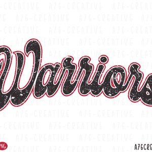 Retro Cursive Warriors Sublimation Svg Png, Warriors Png, Warriors Svg ...