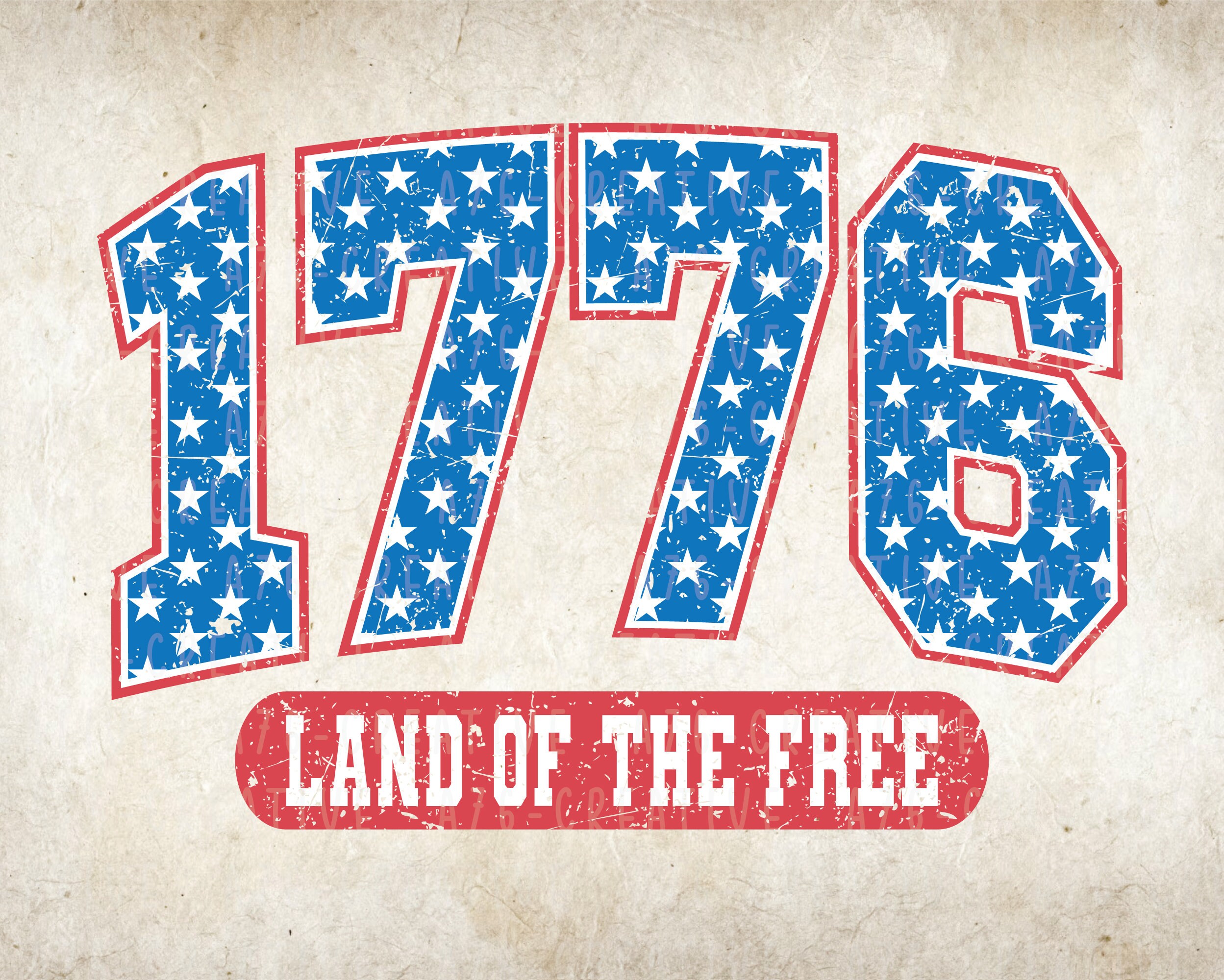 Retro 1776 Land of the Free Sublimation, 1776 Svg, 4th of July Png, USA ...