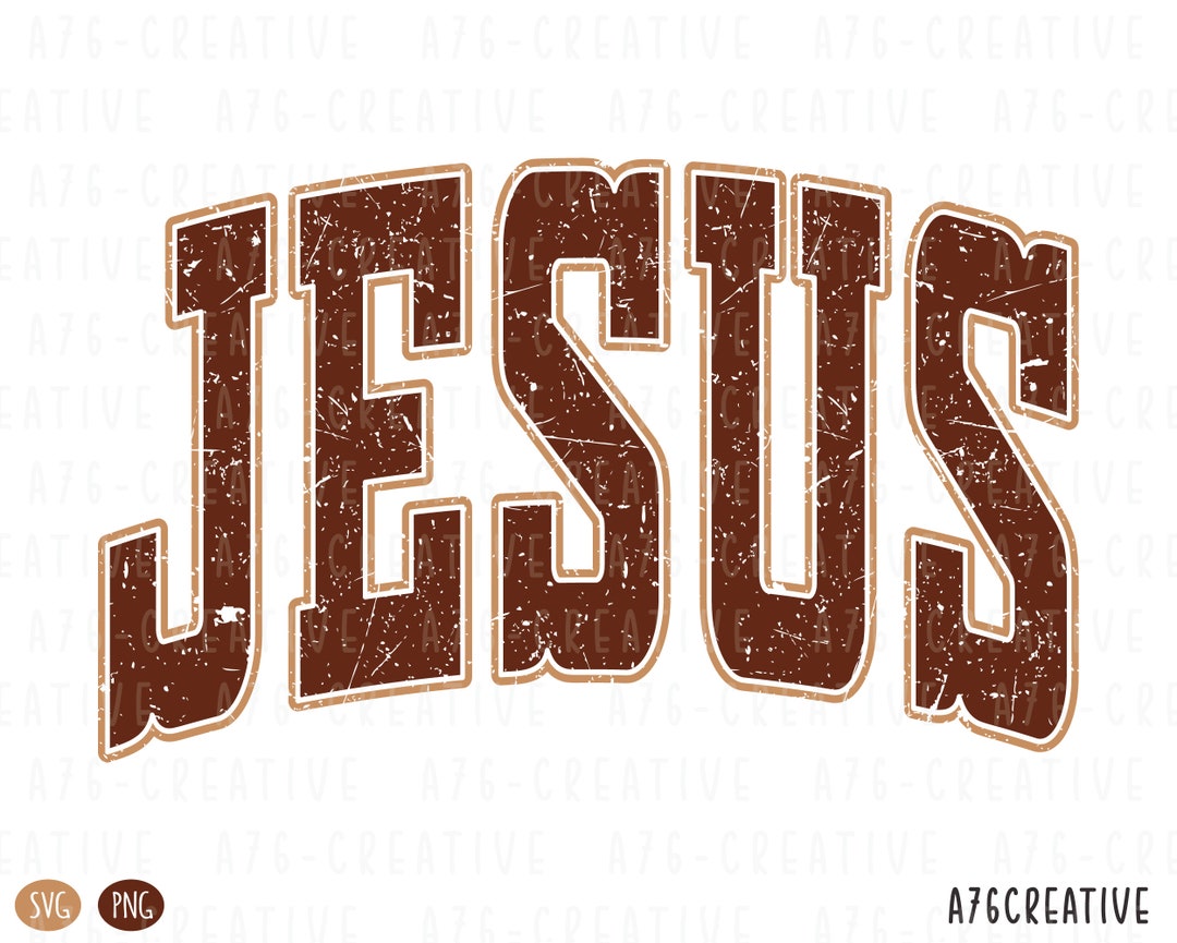 Retro Jesus Png Svg Instant Download, Vintage Varsity Jesus Sublimation ...