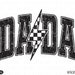 Retro Dada Checkered Lightning Bolt SVG PNG (digital Download) - Etsy