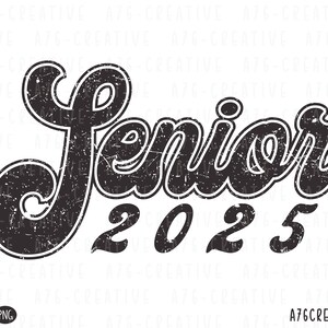 Retro Senior 2025 Png Svg, Senior 2025 Svg, Class of 2025 Shirt, School ...