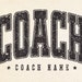 Personalized Coach Name Custom Work Order, Varsity Coach Name Custom ...