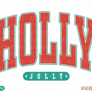 Retro Holly Jolly Png, Holly Jolly Christmas Png, Holly Svg, Merry ...