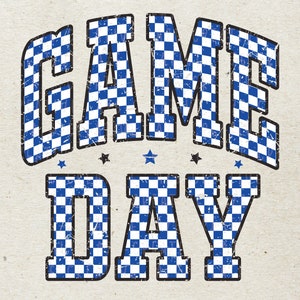 Retro Checkered Game Day Design: School Sport Sublimation (SVG & PNG ...