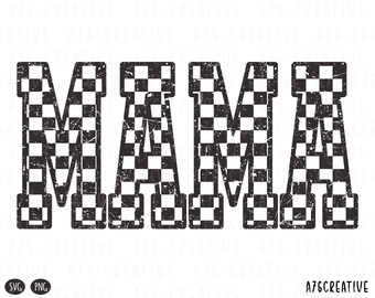 Retro Checkered Baseball Mama Png Svg, Checkered Baseball Shirt ...