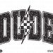 Dude Lightning Checkered Png, Dude Svg, Dude Checkered Lightning Bold ...