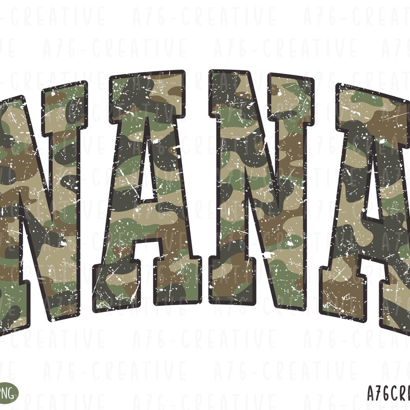 Camouflage Mimi Nana Gigi - Etsy
