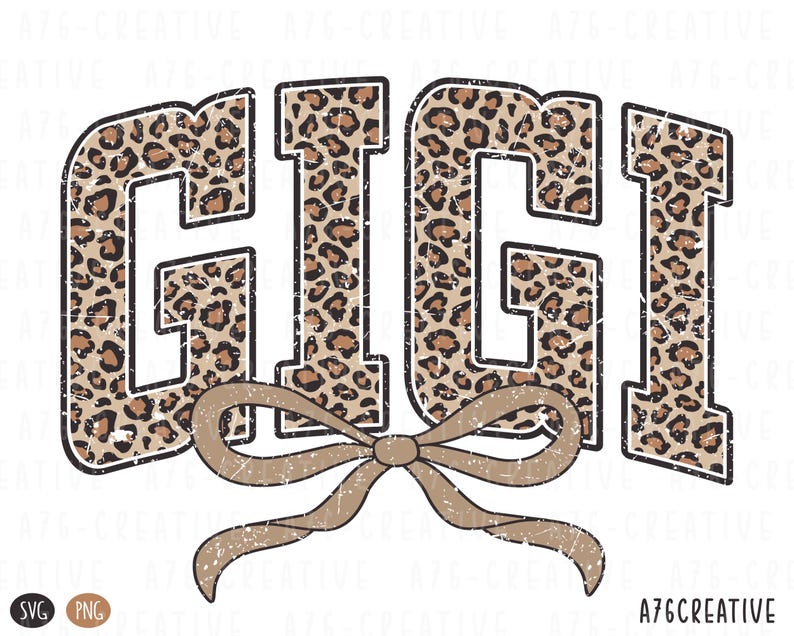 Retro Varsity Gigi Leopard Print, Coquette Shirt Sublimation Design ...