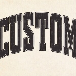 Custom Personalized Team or Name, Personalized Custom Team Work Order ...