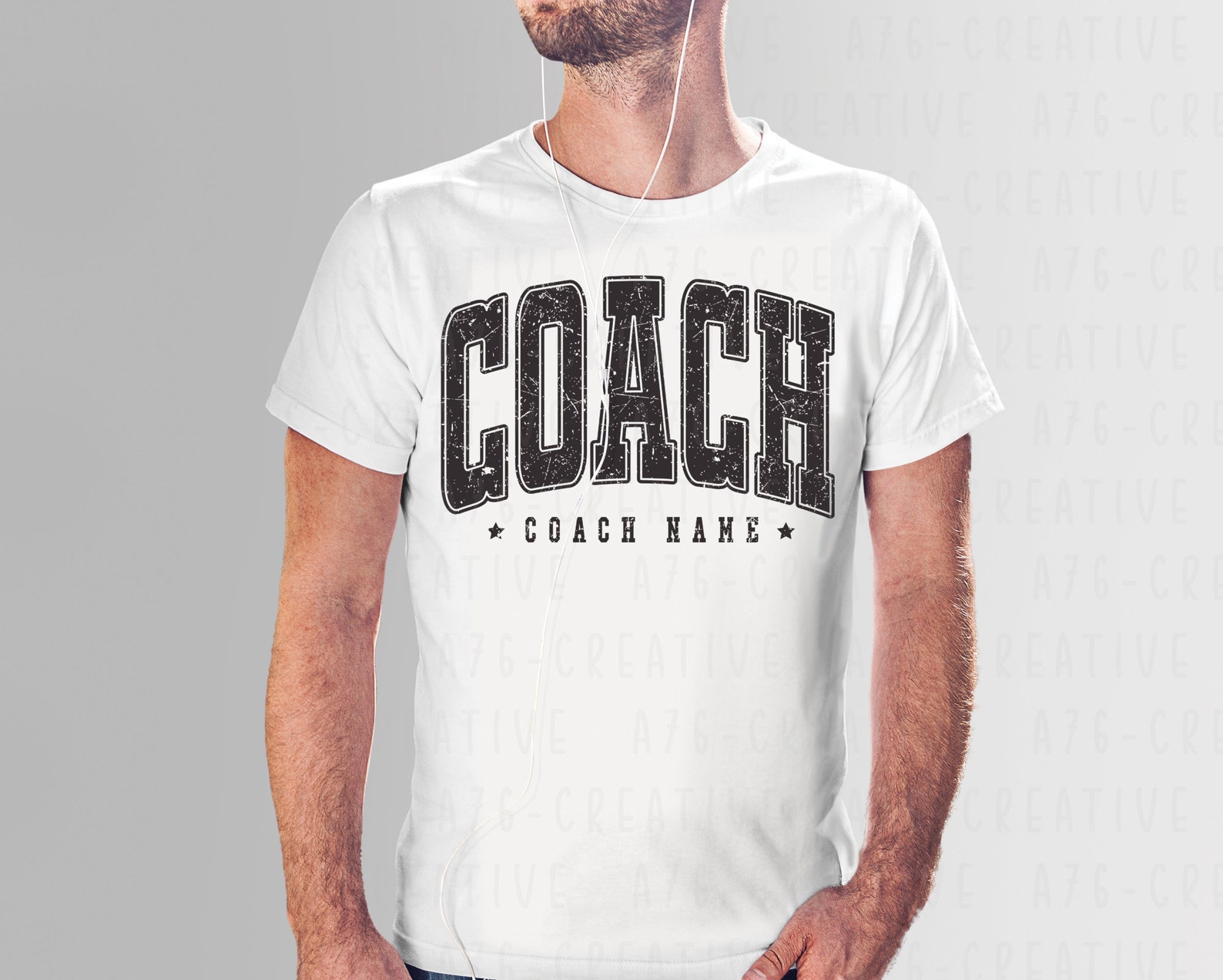 Personalized Coach Name Custom Work Order, Varsity Coach Name Custom ...