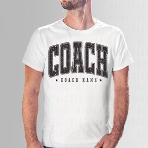 Personalized Coach Name Custom Work Order, Varsity Coach Name Custom ...