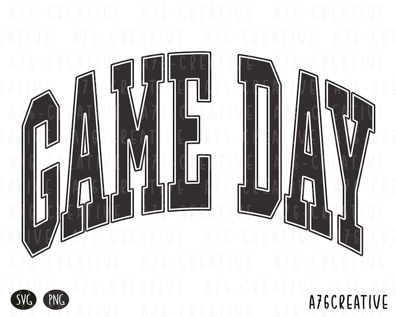 Retro Varsity Game Day Png Game Day Svg Sport Png Football - Etsy
