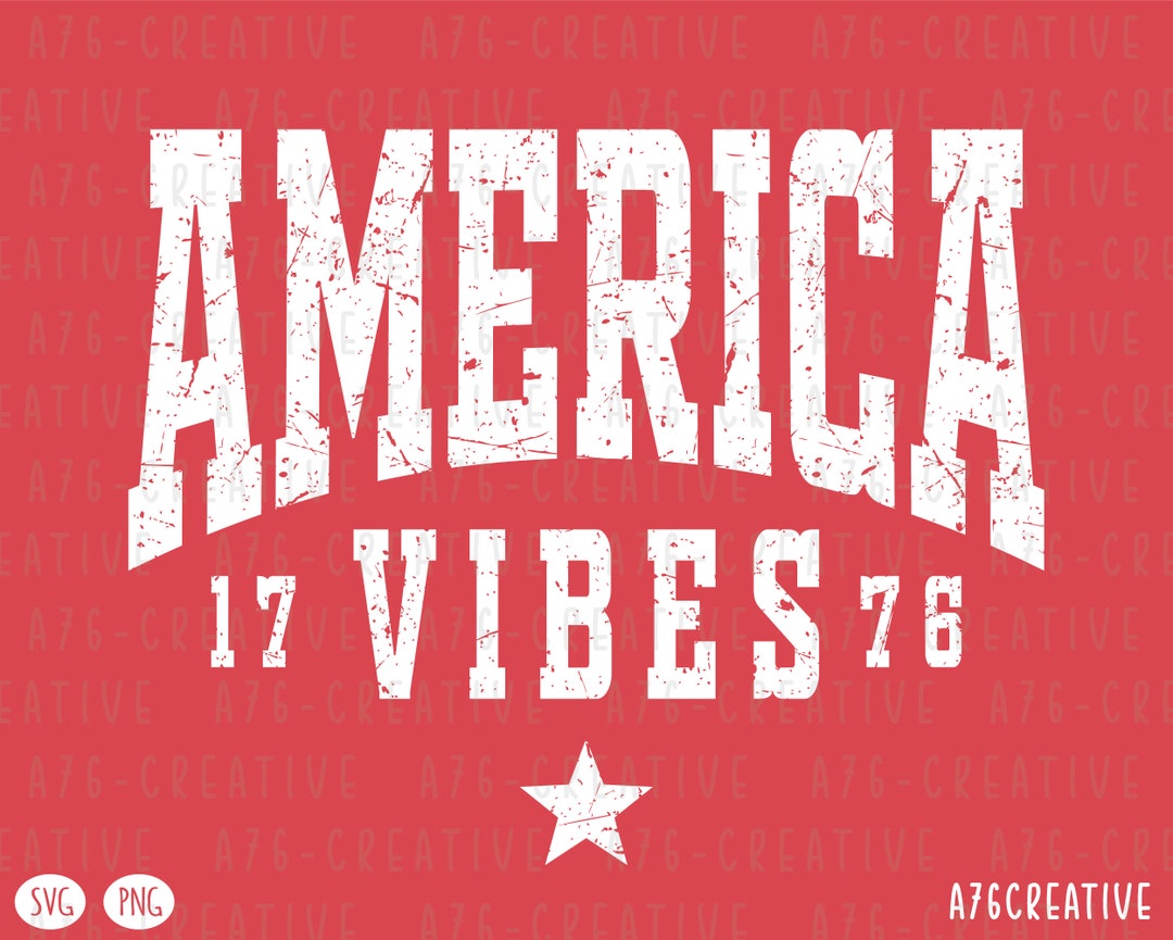 Retro America Vibes 1776 Png Svg, 4th of July Png, America Vibes, USA ...