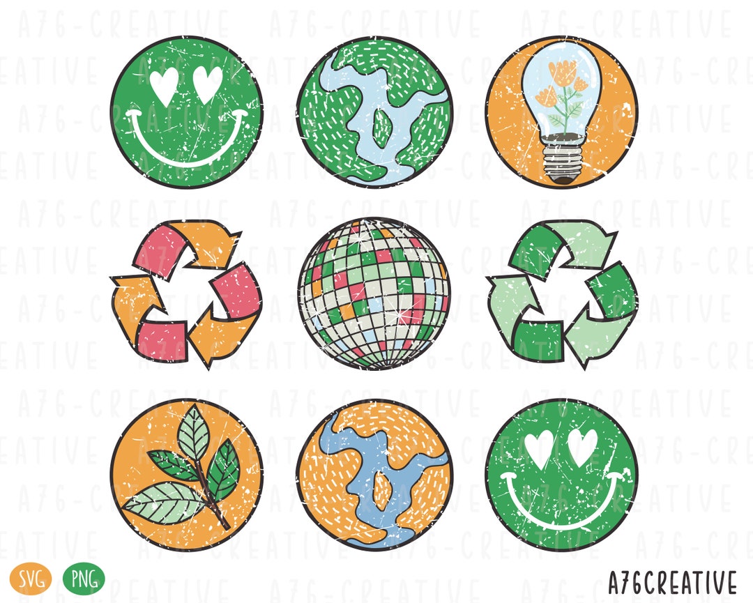 Retro Earth Day Png Svg, Mother Earth, Earth Day Svg, Retro Earth Day ...