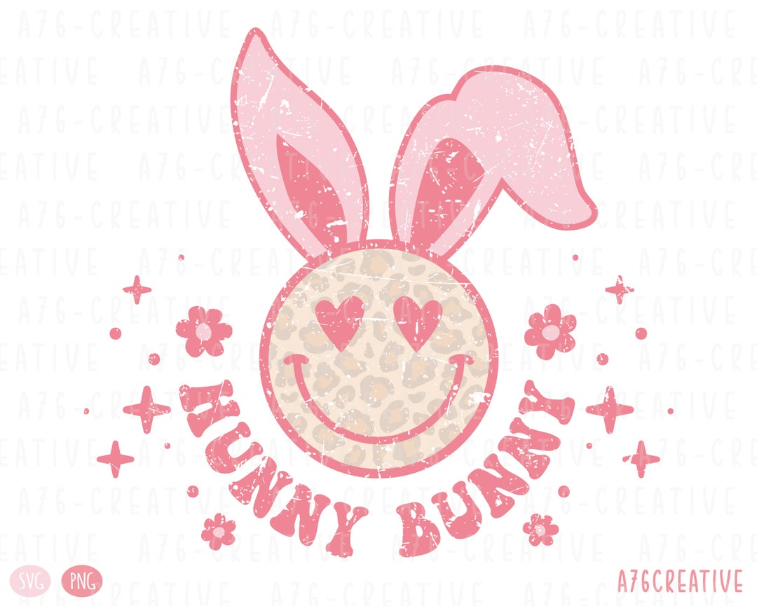 Retro Easter Hunny Bunny Png Svg Sublimation Instant Download - Etsy