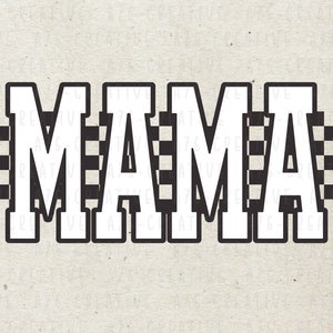 Checkered Mama Png, Checkered Mama Svg, Checkered Mama Instant Download ...