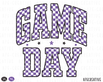 Retro Checkered Game Day Png Svg, Checkered Game Day Shirt, Game Day Checkered School Sport ...