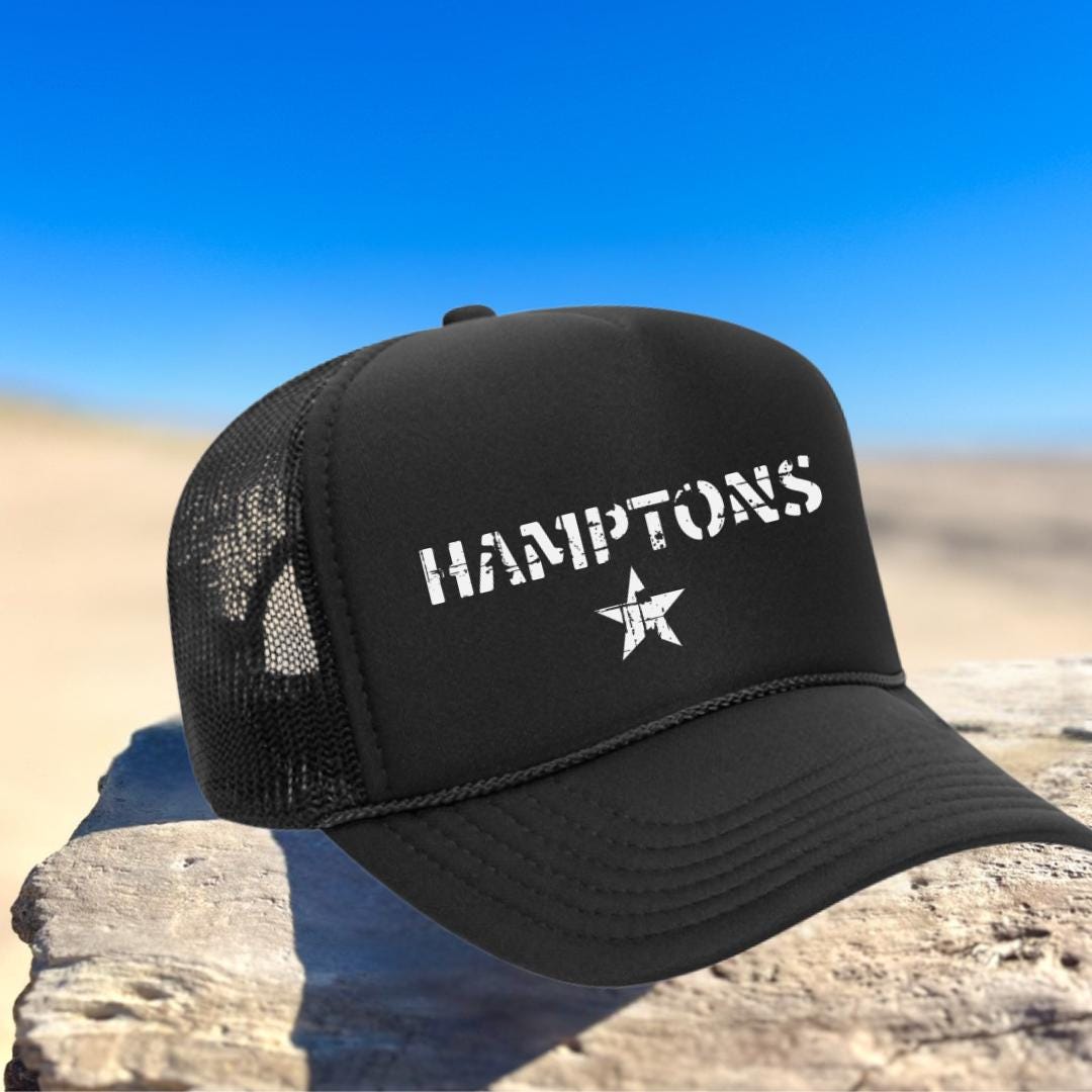 Hamptons Trucker Hat: Minimalist Hamptons New York Hat-gift for ...