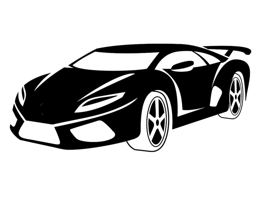 Race Car Svg Sports Car Clipart Vehicle Svg Luxurious Car - Etsy