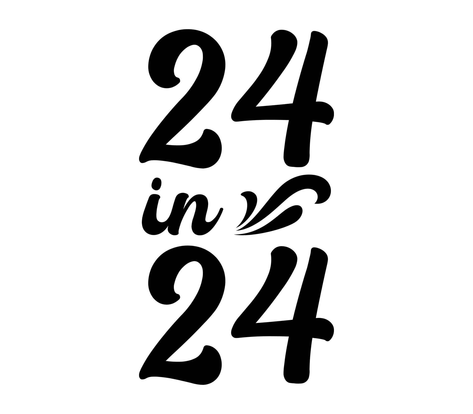 24th Birthday Svg, 24 in 24, 2024 Birthday Svg, Turning 24 Years Old ...