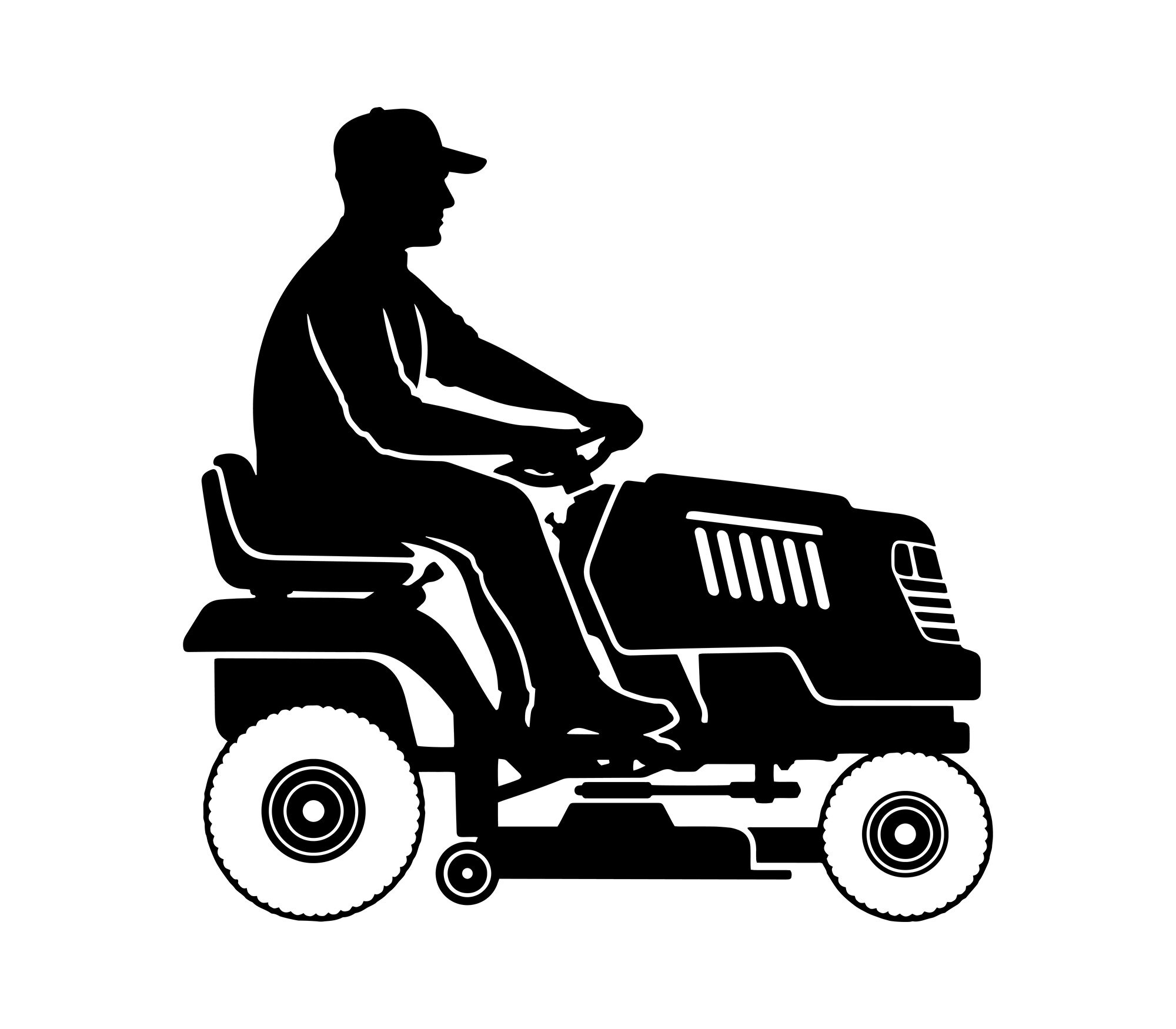 Lawn Tractor Svg, Landscaping Svg, Lawn Mower Svg, Png, Clipart, Eps ...