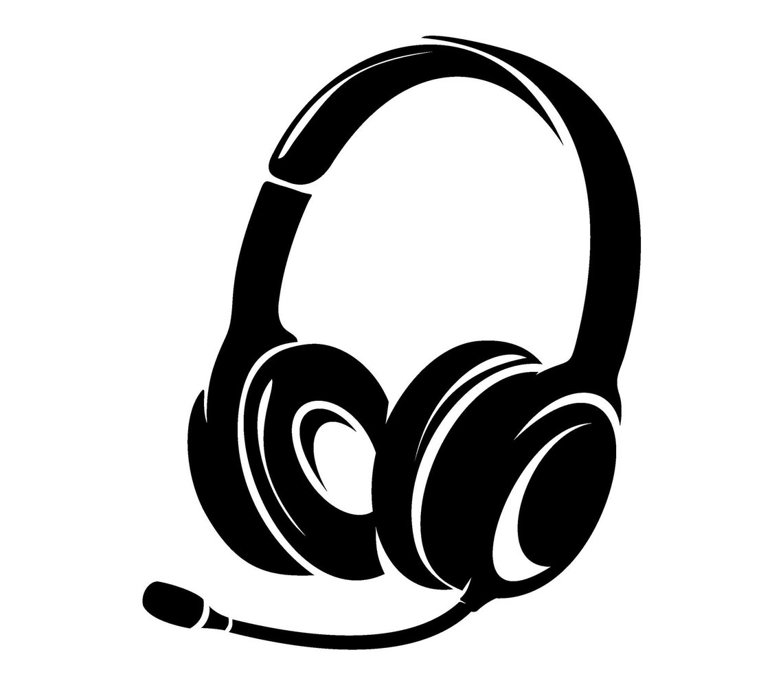 Gaming Headset Svg, Headphones Svg Cut File, Headphones With Microphone ...