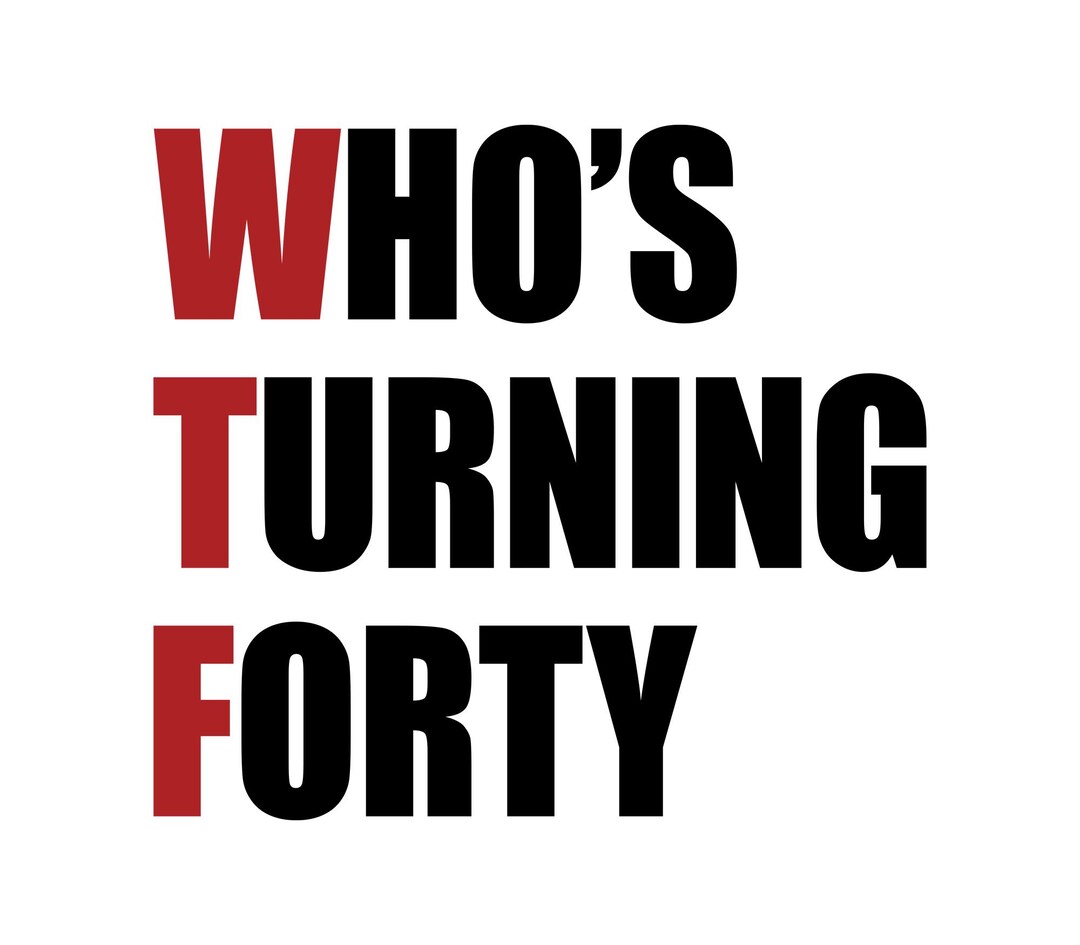 Who's Turning Forty, Funny 40th Birthday Svg, 40th Birthday Shirt Svg ...
