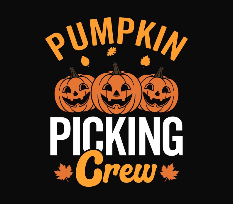 Pumpkin Picking Crew, Matching Pumpkin Patch Crew Svg, Family Matching ...