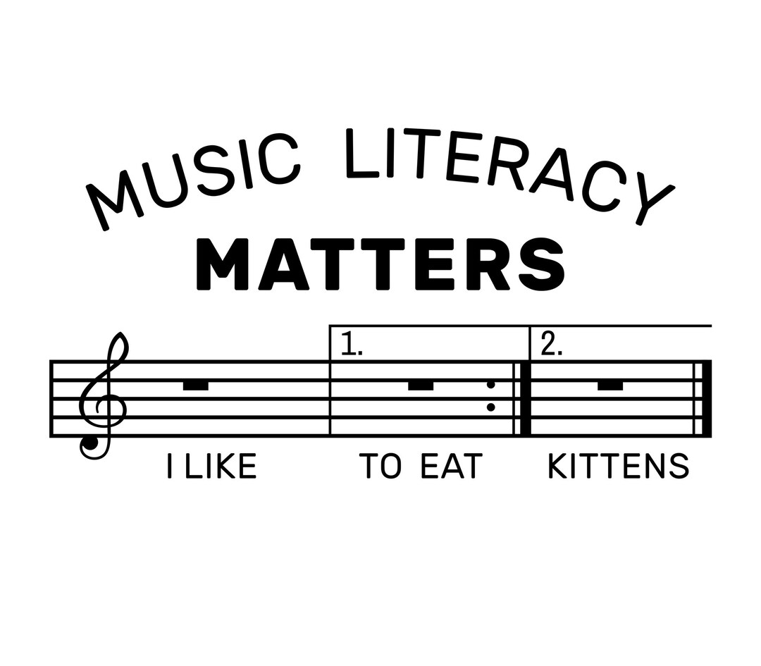 Music Literacy Matters, I Like to Eat Kittens, Musical Notes Svg ...
